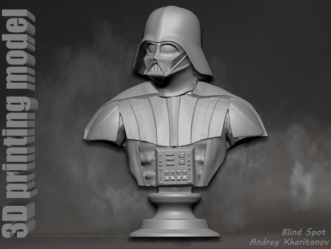 Darth Vader bust 3D model 3D printable | CGTrader