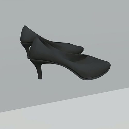 3D model Girl heels VR / AR / low-poly | CGTrader