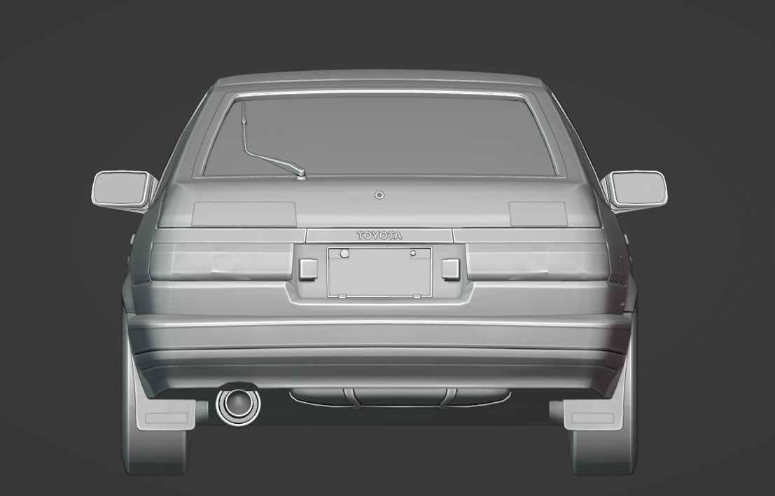 3D model toyota corolla sprint trueno ae86 VR / AR / low-poly | CGTrader