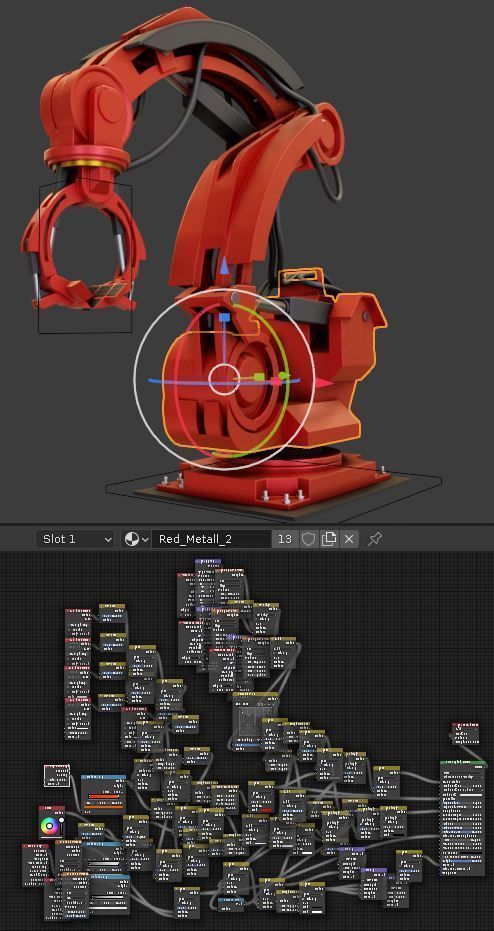 Industrial Robot Arm High-Poly Version 3D model animated rigged | CGTrader