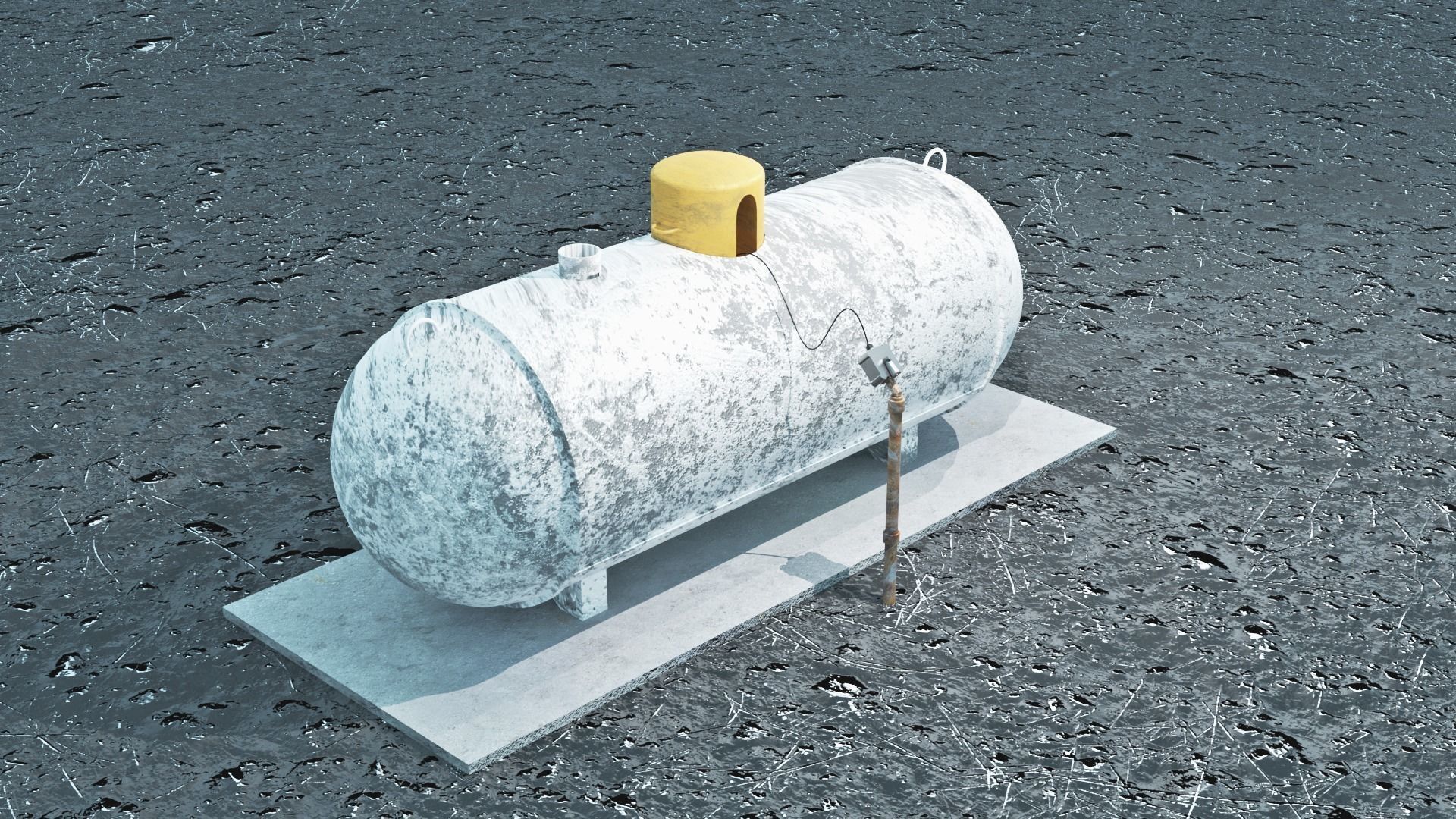 Industrial Propane Tank 3D model | CGTrader