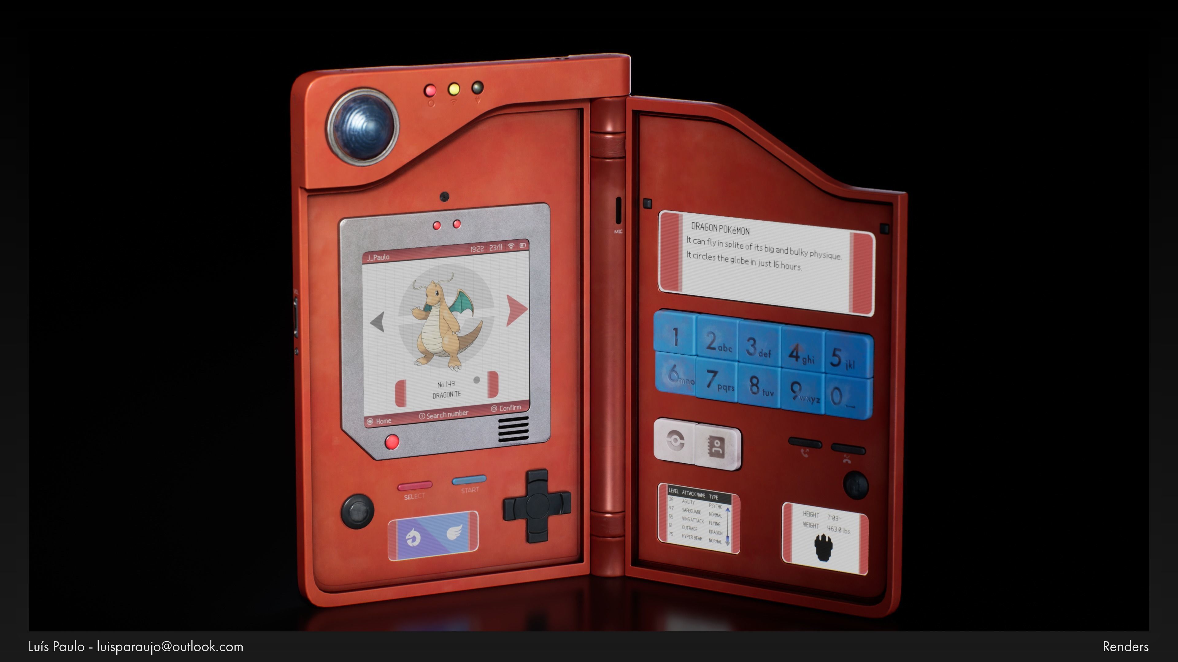 3D model Realistic Pokedex Model VR / AR / low-poly | CGTrader