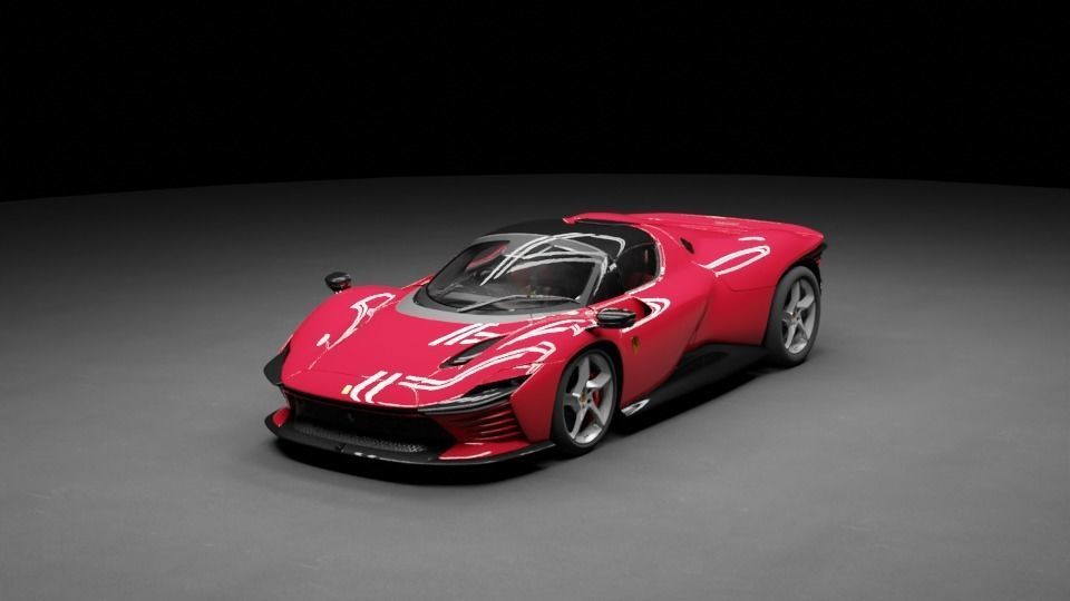 Ferrari Daytona SP3 3D model animated rigged | CGTrader