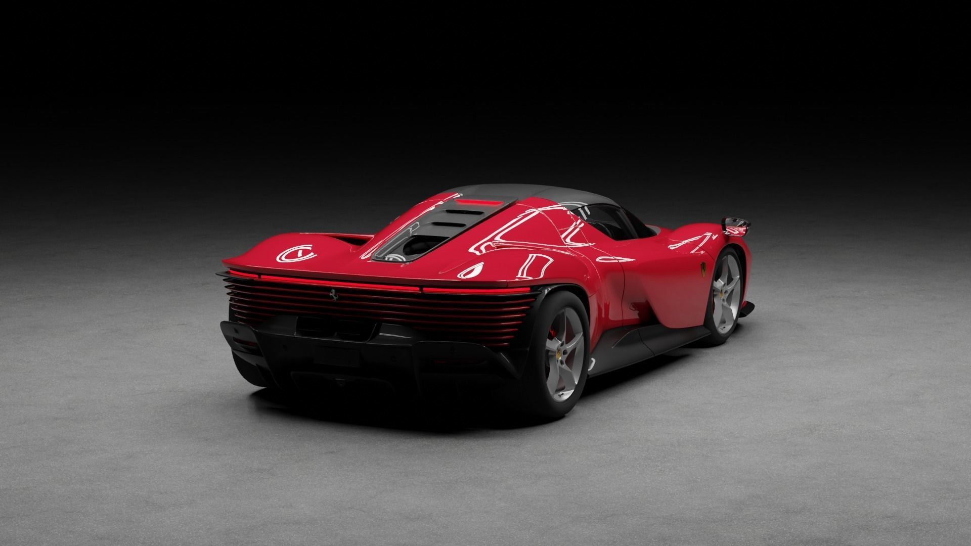 Ferrari Daytona SP3 3D model animated rigged | CGTrader