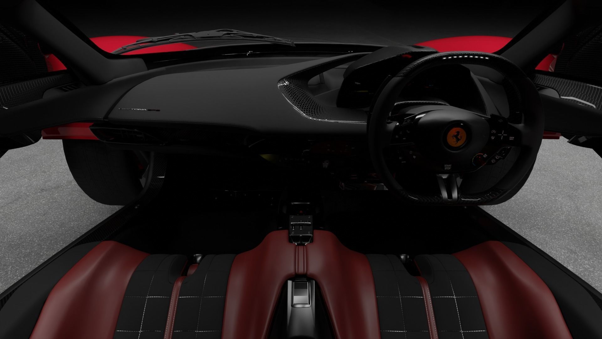 Ferrari Daytona SP3 3D model animated rigged | CGTrader