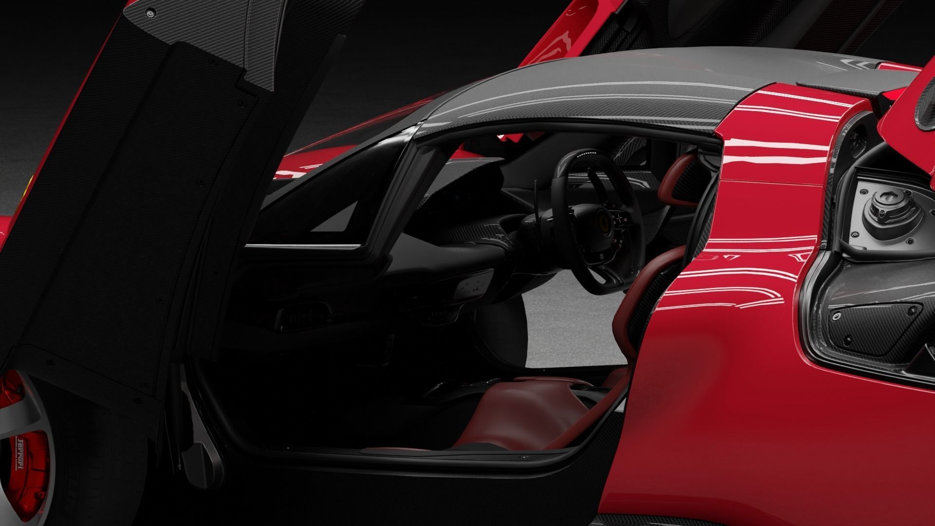 Ferrari Daytona SP3 3D model animated rigged | CGTrader