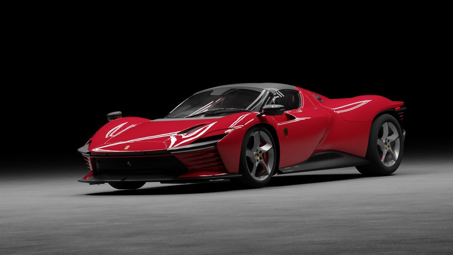 Ferrari Daytona SP3 3D model animated rigged | CGTrader