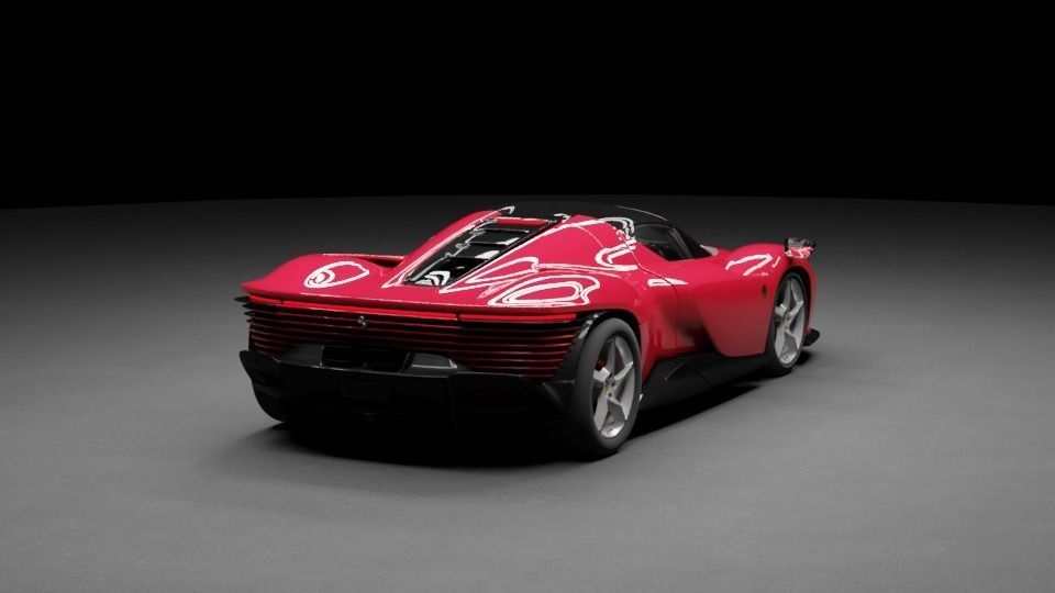 Ferrari Daytona SP3 3D model animated rigged | CGTrader