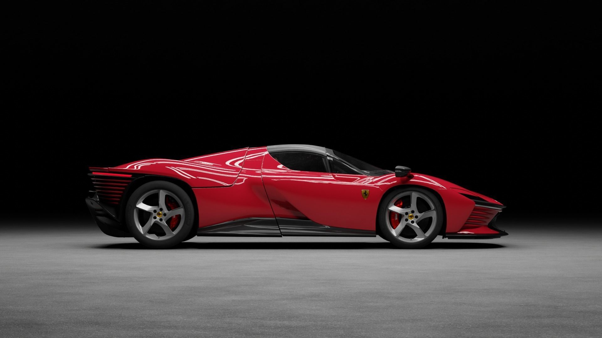 Ferrari Daytona SP3 3D model animated rigged | CGTrader