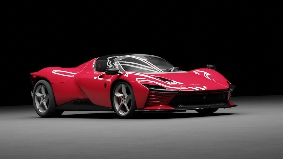 Ferrari Daytona SP3 3D model animated rigged | CGTrader