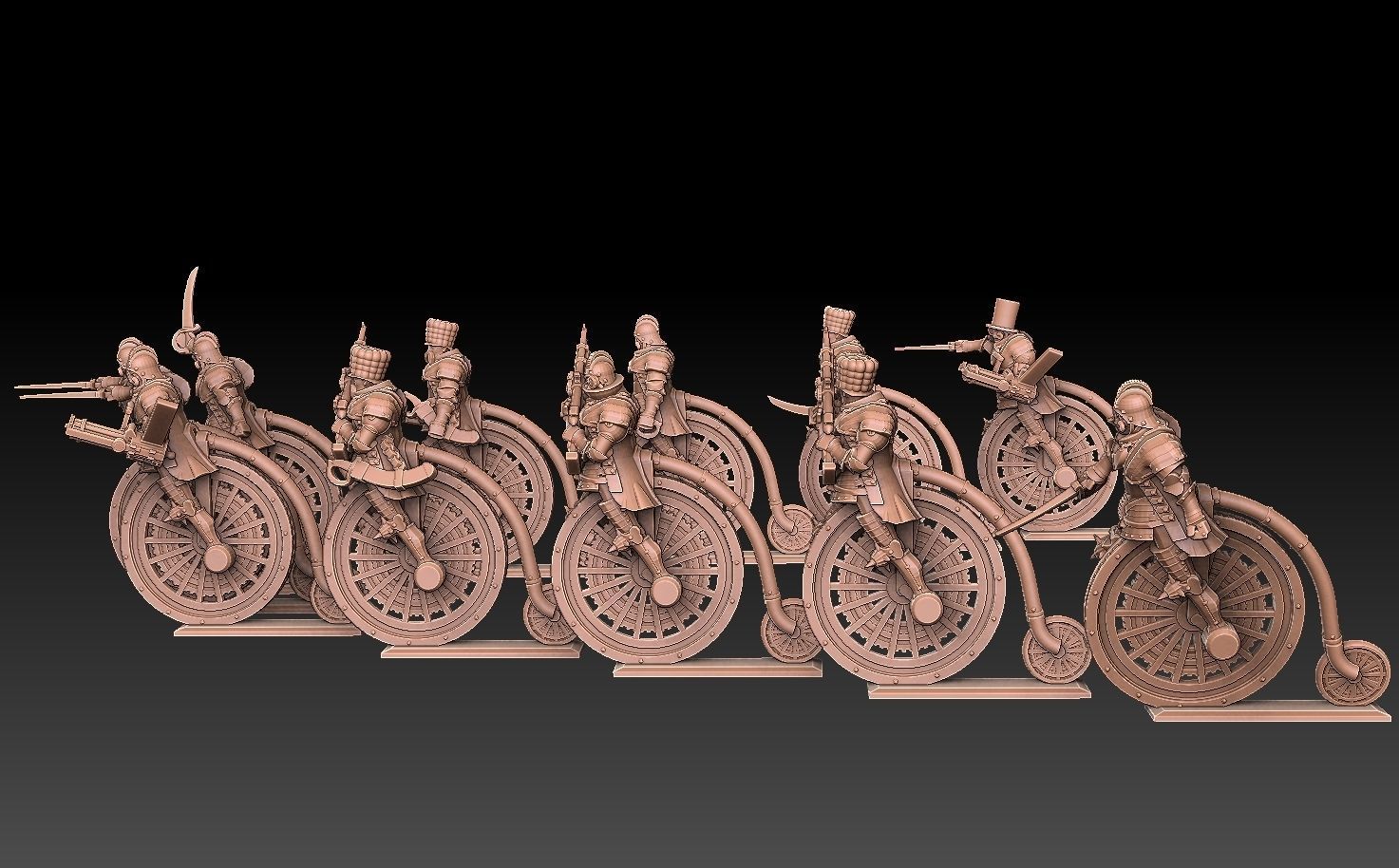 Steampunk Wheeled Hussars Cavalry ROYALTY FREE VERSION 3D model 3D ...