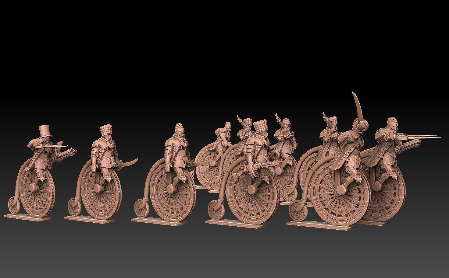 Steampunk Wheeled Hussars Cavalry ROYALTY FREE VERSION 3D model 3D ...