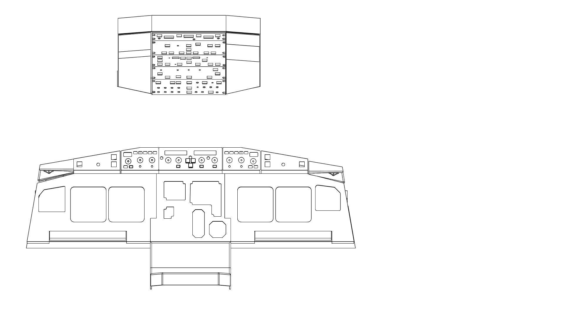 Homeamde a320 desktop cockpit 3D model | CGTrader