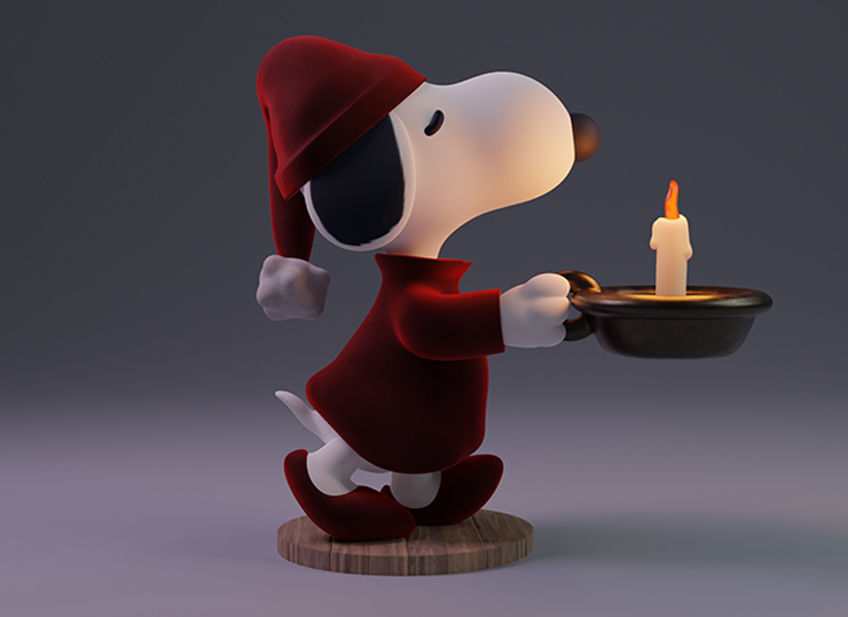 Snoopy 3D model 3D printable | CGTrader