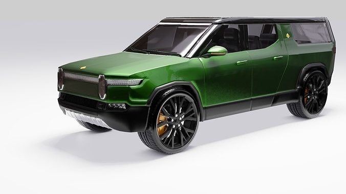 3D model Rivian R1S GREEN VR / AR / low-poly | CGTrader