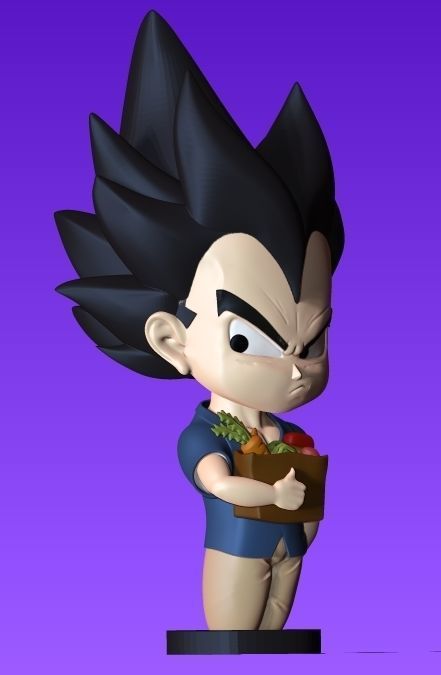VEGETA CHIBI VEGETABLES 3D model 3D printable | CGTrader