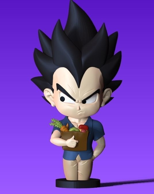 VEGETA CHIBI VEGETABLES 3D model 3D printable | CGTrader