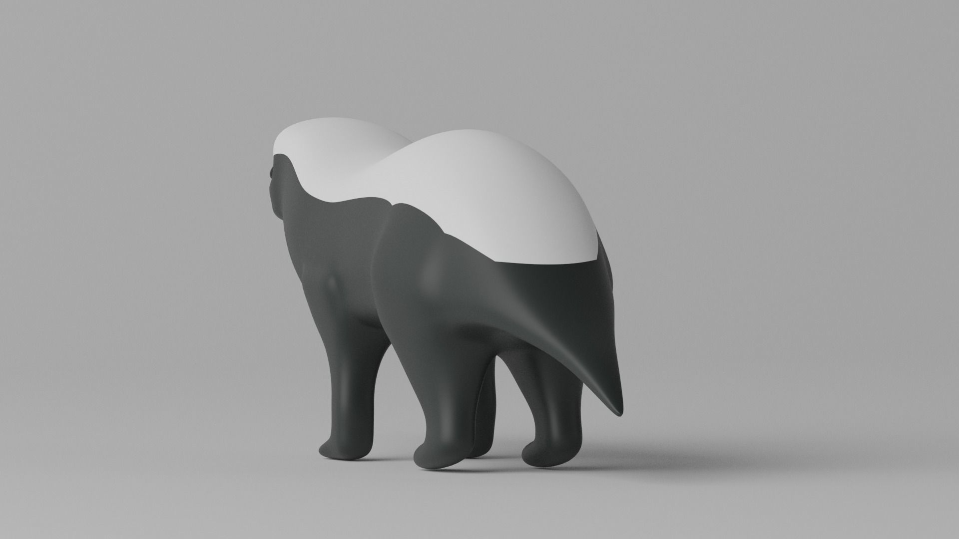 Cartoon Cute Honey Badger 3D model | CGTrader