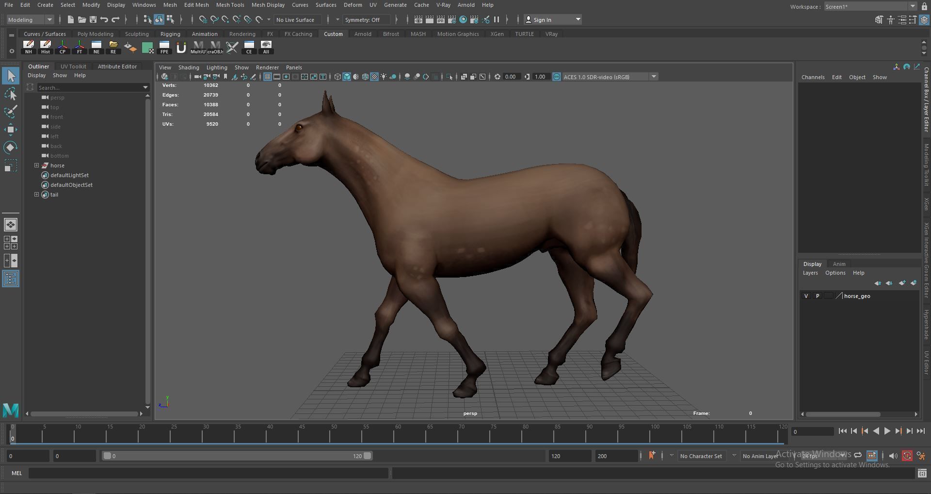 3D model HORSE WALK CYCLE With Animation VR / AR / low-poly | CGTrader