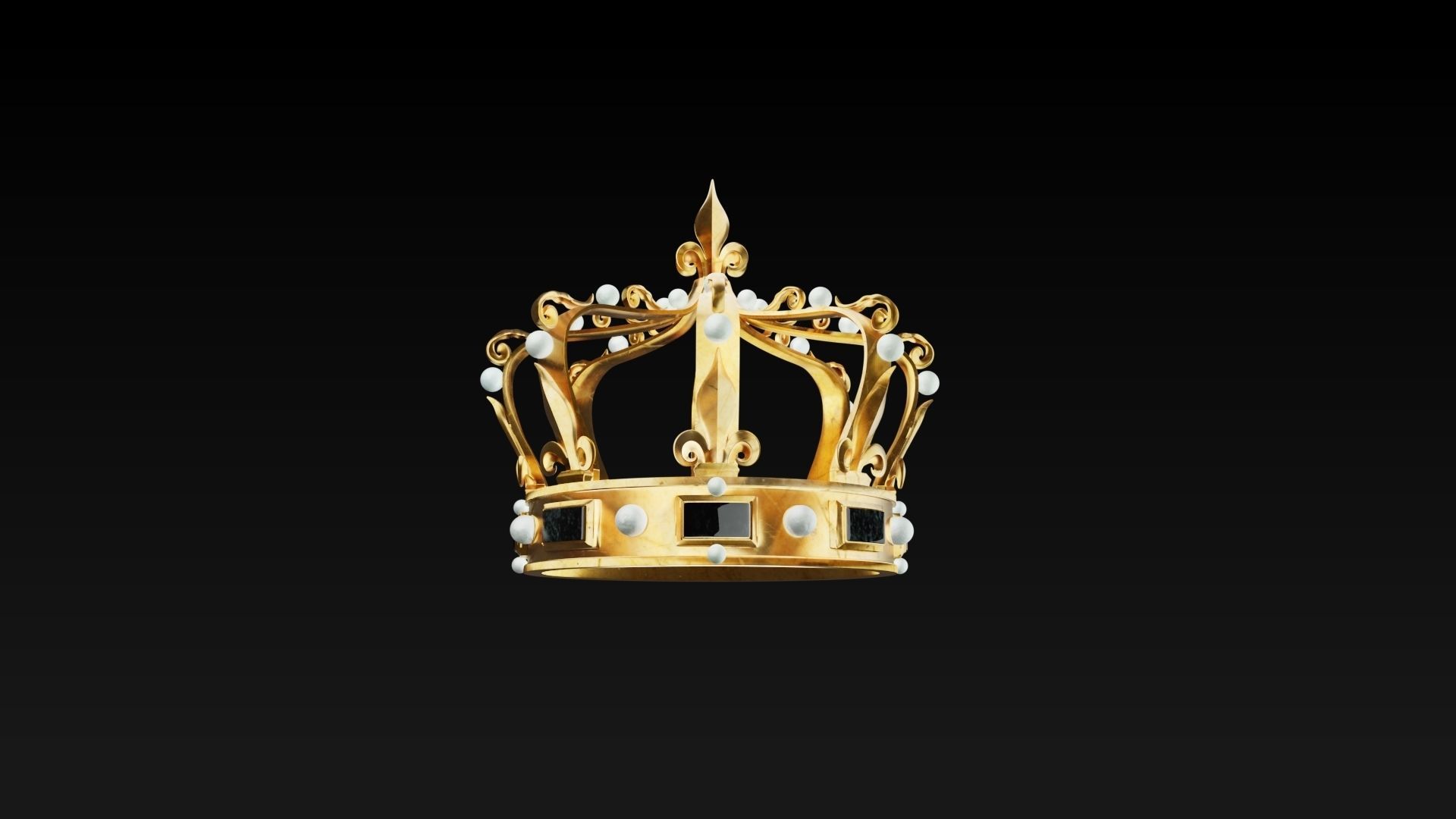 Couronne Louis XIII 3D model animated | CGTrader