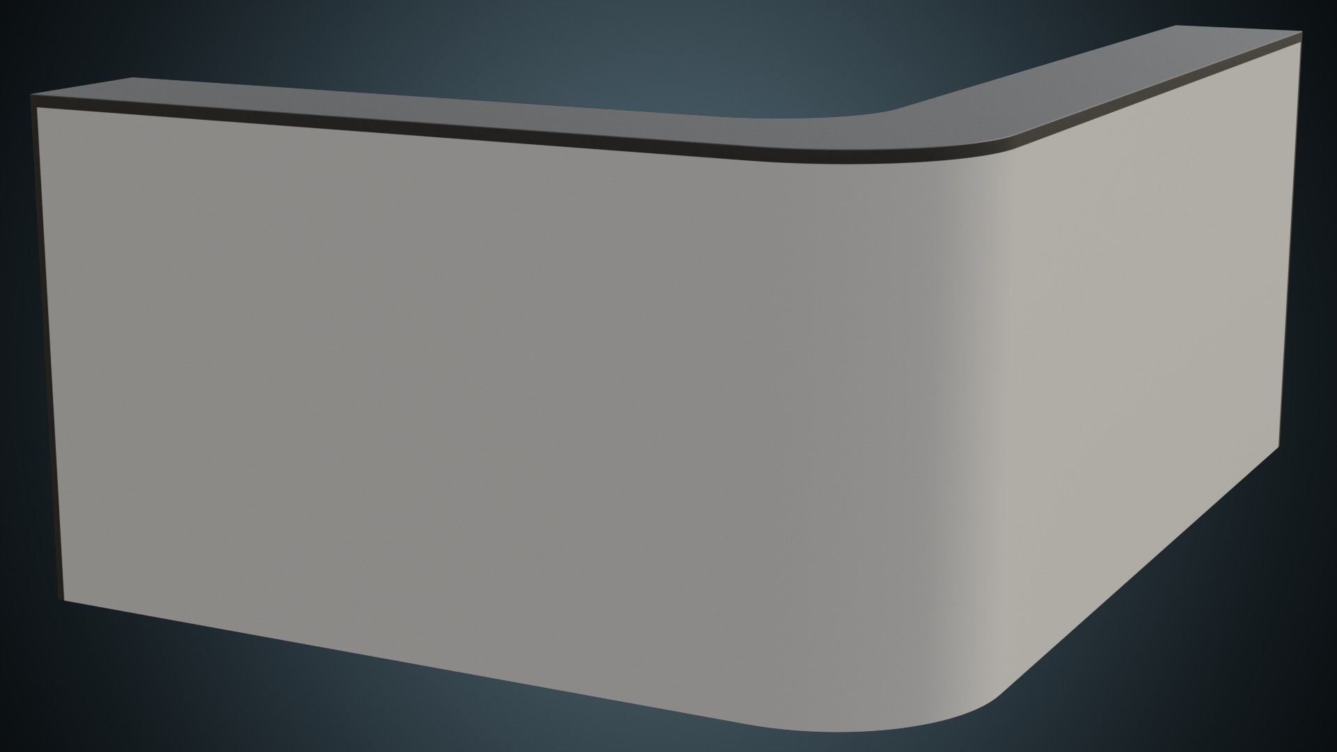 3D model Reception Desk 1 Basic VR / AR / low-poly | CGTrader