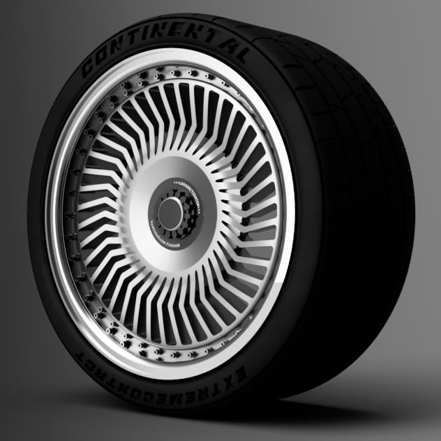 1 24 Scale 20 Inch Revolve Wheels Fifty RVLE66 3D model 3D printable ...