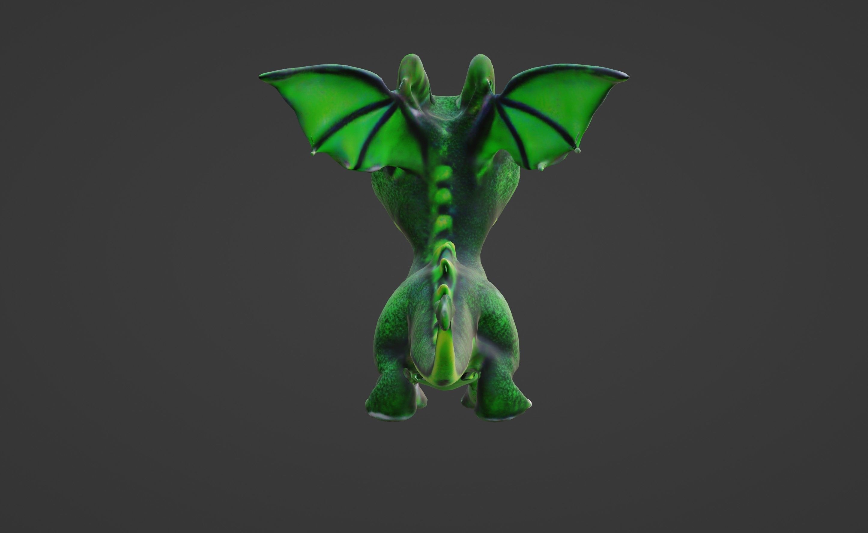 Symbol - Small Green Dragon 3D Model 3D model | CGTrader