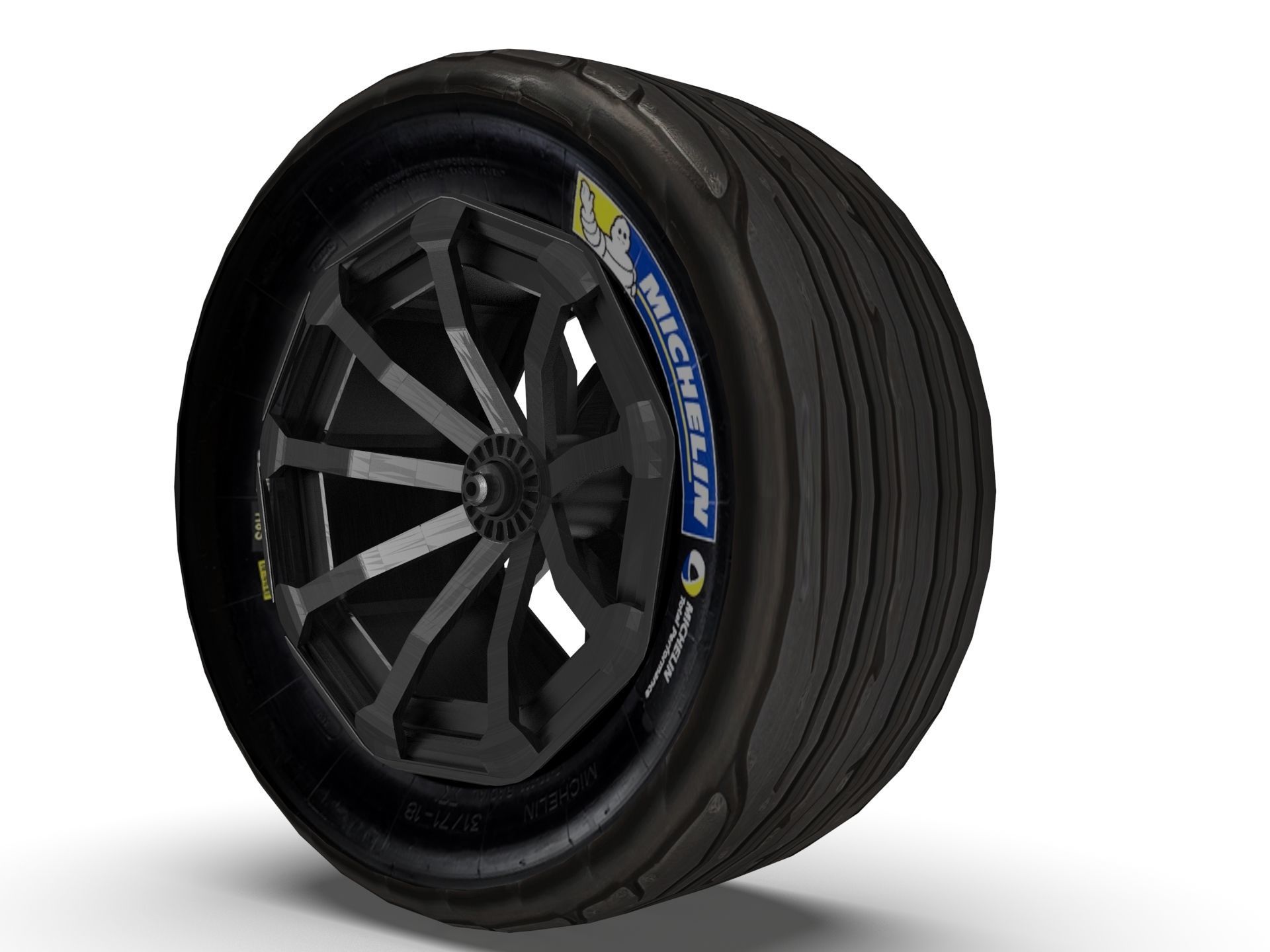 3D model Mazda rx vision gt3 wheel VR / AR / low-poly | CGTrader