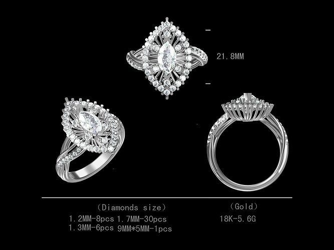 3D CAD file of Engagement ring ready for sale at lowest price free 3D ...