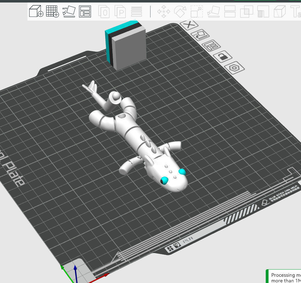 TOOTHLESS DANCING MEME FLEXI - NO SUPPORT - MULTICOLOR 3D model 3D ...