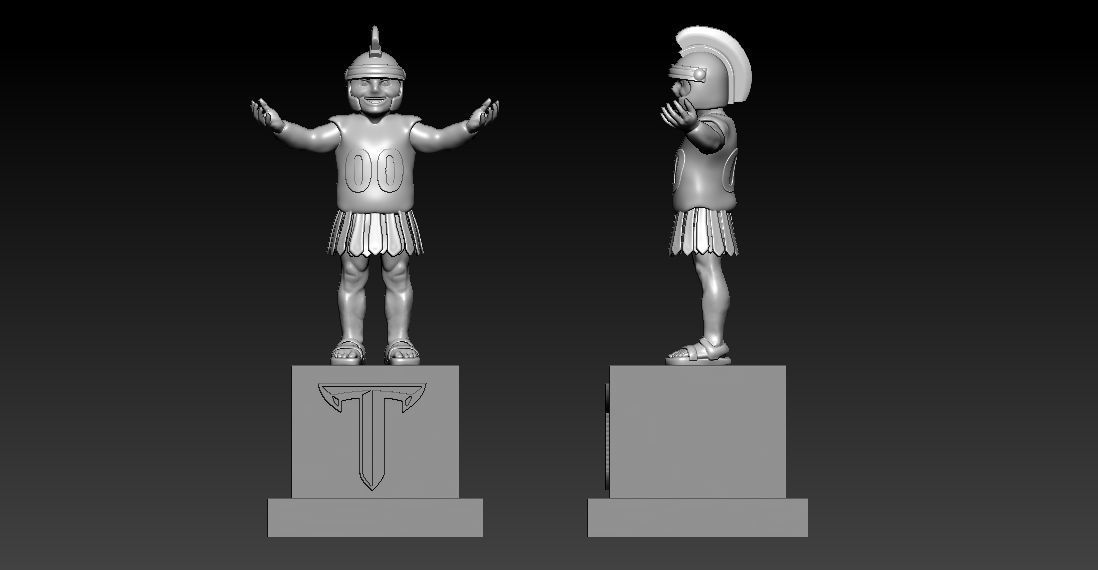 NCAA - TROY TROJANS FOOTBALL MASCOT STATUE - 3D MODEL PRINT 3D model 3D ...
