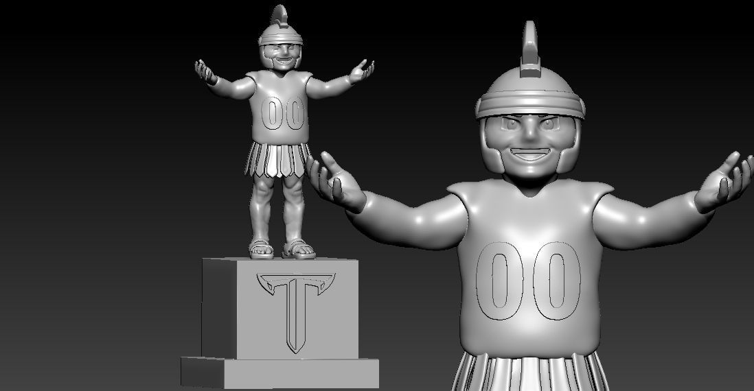 NCAA - TROY TROJANS FOOTBALL MASCOT STATUE - 3D MODEL PRINT 3D model 3D ...