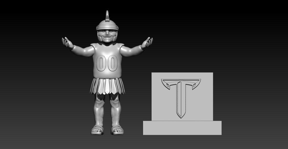 NCAA - TROY TROJANS FOOTBALL MASCOT STATUE - 3D MODEL PRINT 3D model 3D ...