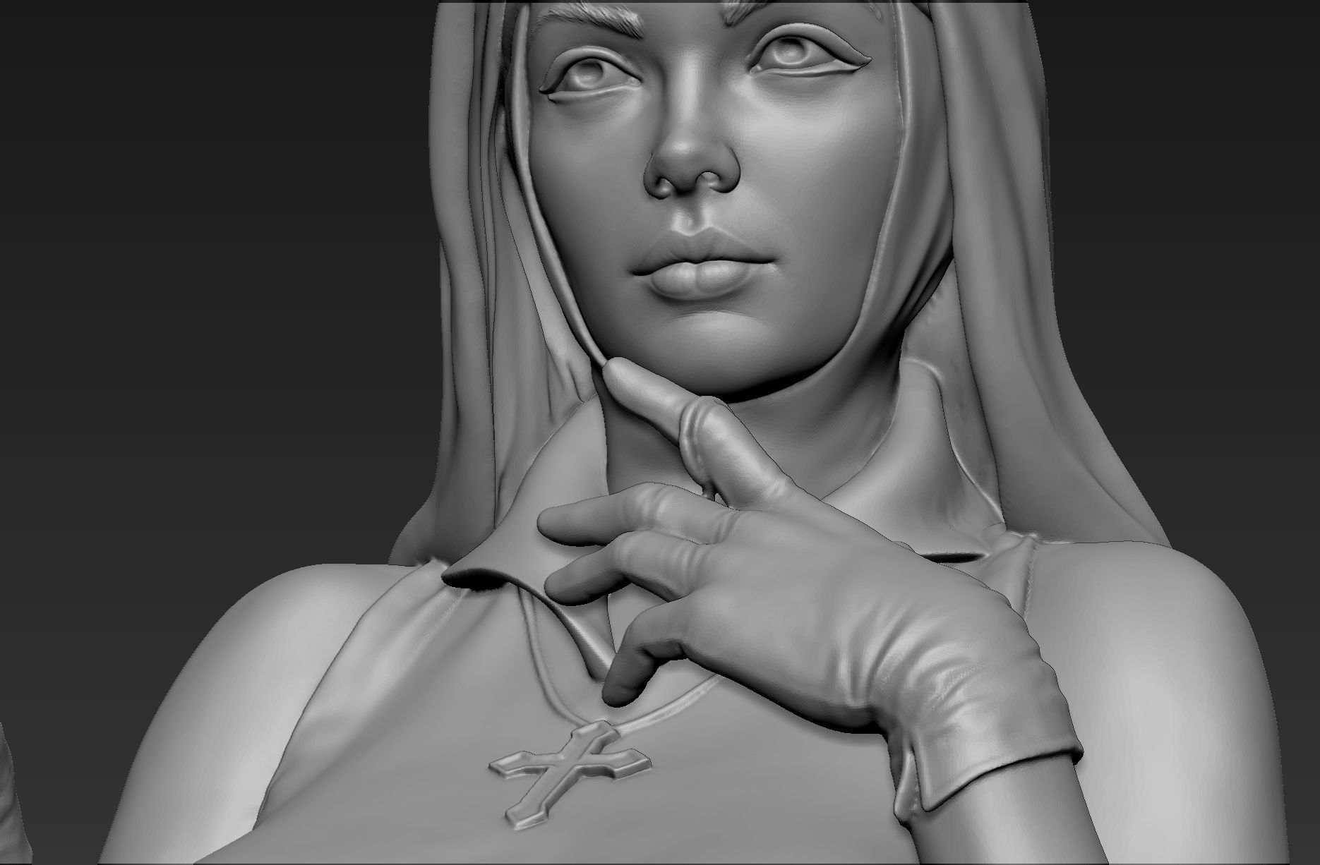 Nun Killer 3D model 3D printable | CGTrader