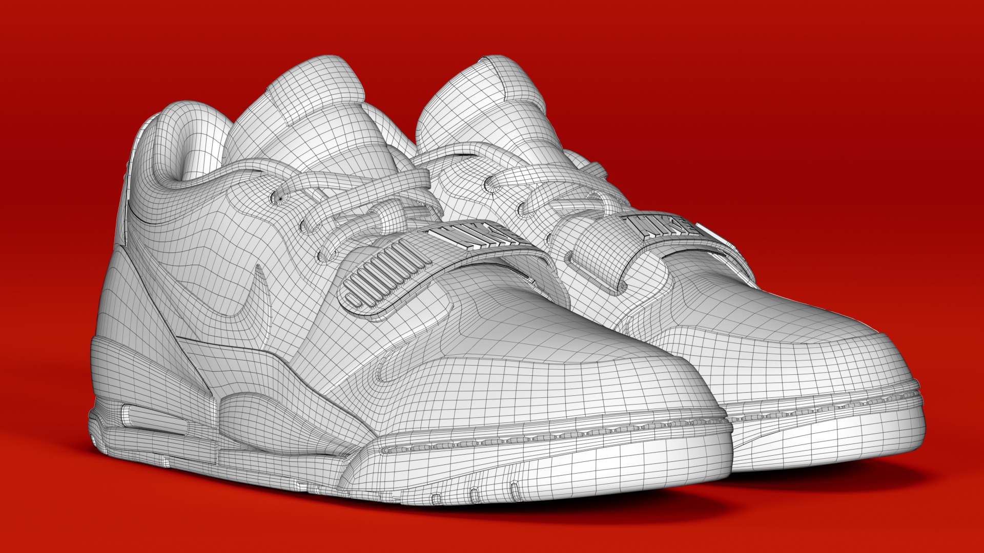 Air Jordan Legacy 312 Low Chicago Red 3D model | CGTrader