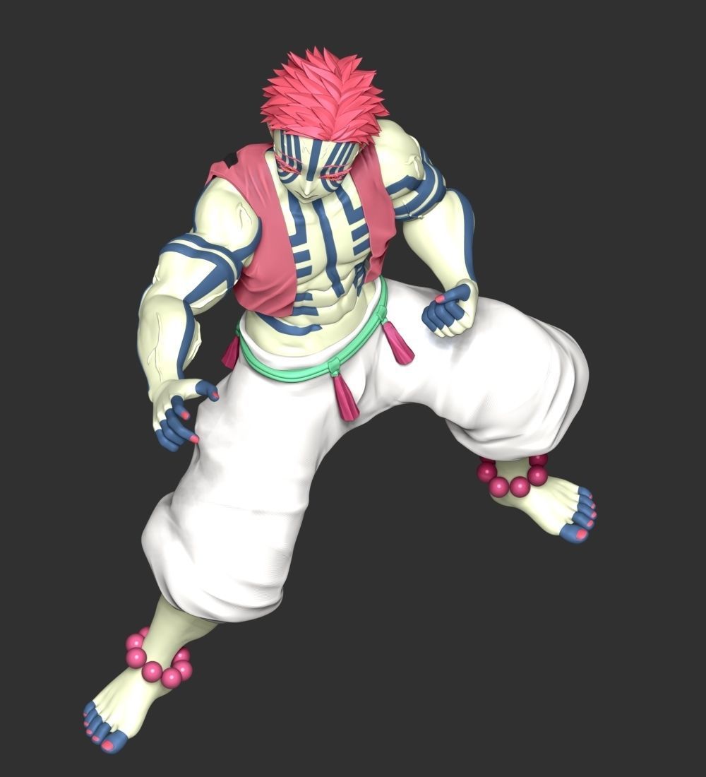 Demon Slayer - Akaza Kimetsu no Yaiba 3D model 3D printable | CGTrader