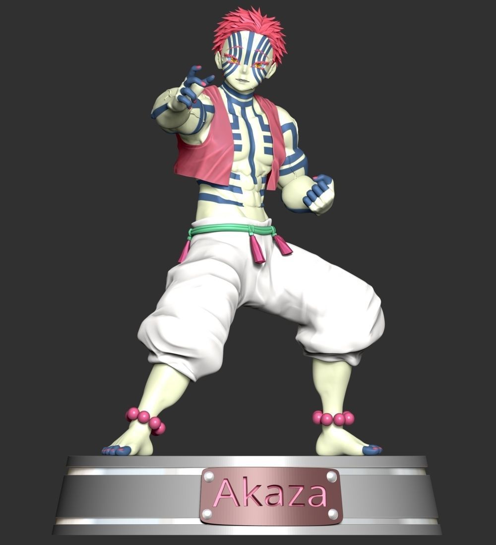 Demon Slayer - Akaza Kimetsu no Yaiba 3D model 3D printable | CGTrader