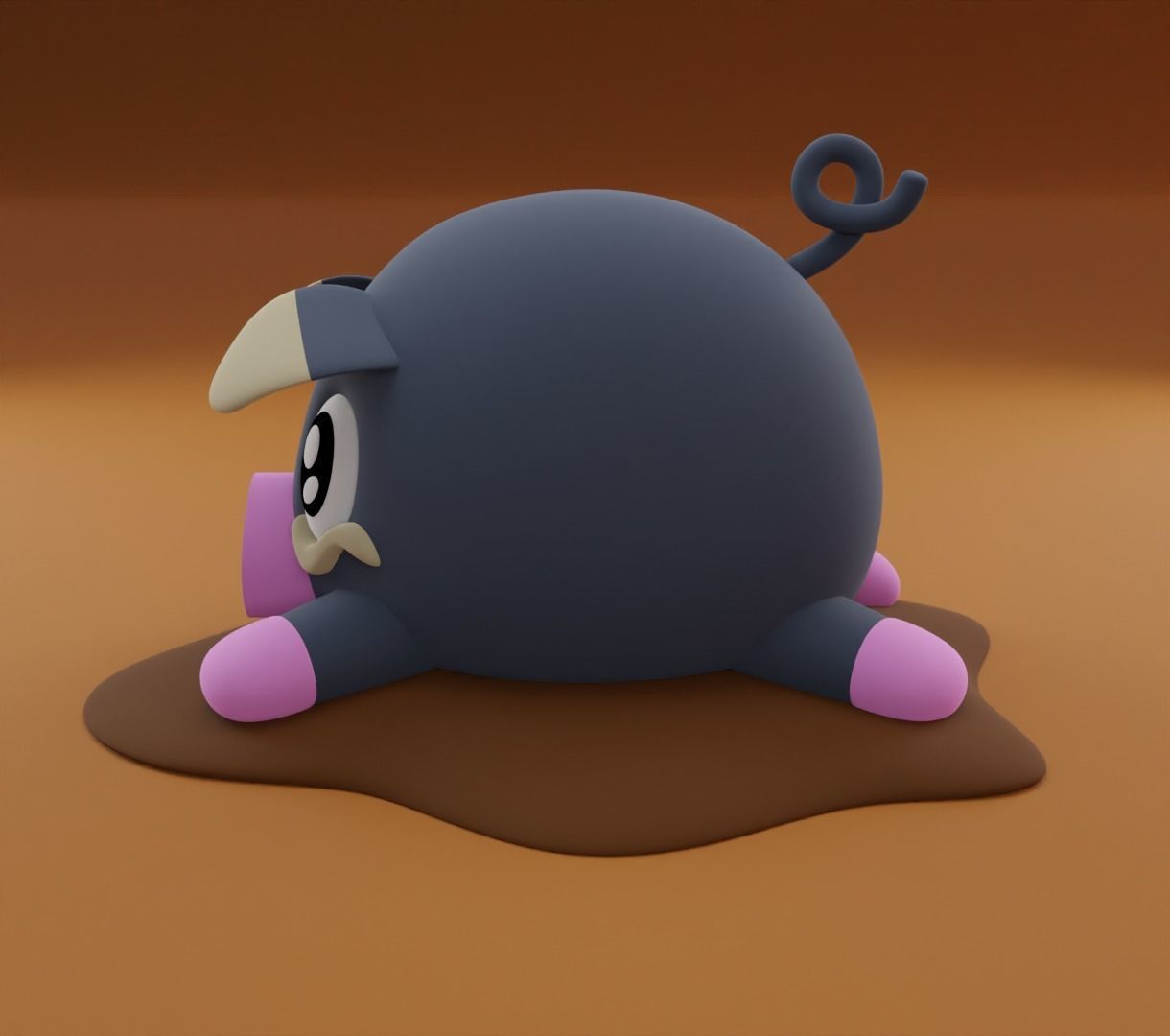 Pokemon Lechonk 3D model for 3D print 3D model 3D printable | CGTrader