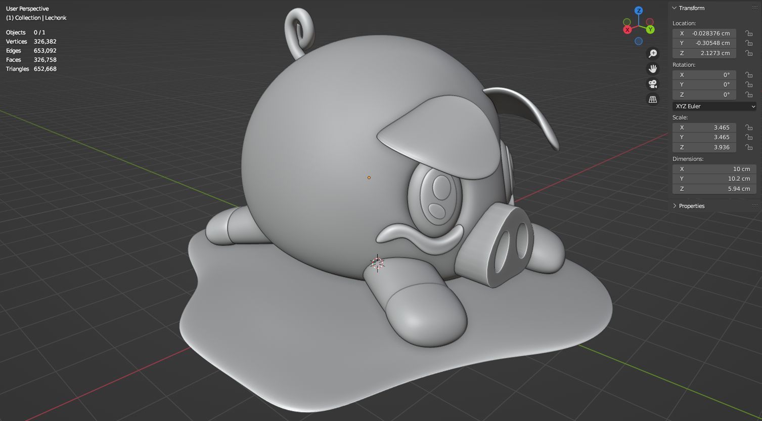 Pokemon Lechonk 3D model for 3D print 3D model 3D printable | CGTrader