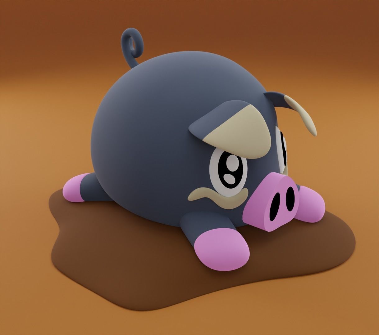 Pokemon Lechonk 3D model for 3D print 3D model 3D printable | CGTrader