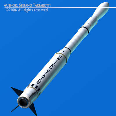 Nasa Scout rocket 3D model | CGTrader
