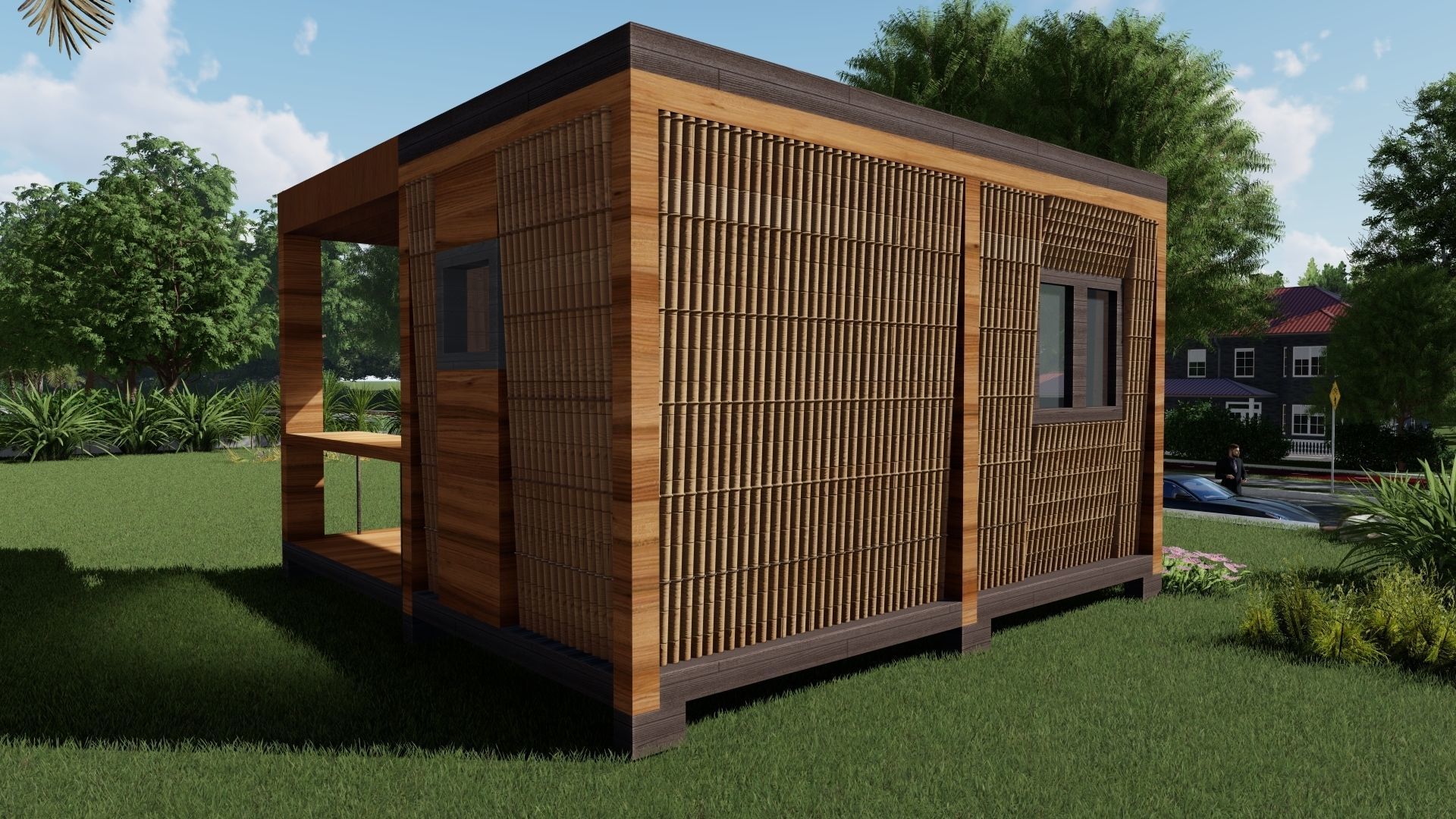 Modular Container Housing 3D model 3D printable | CGTrader