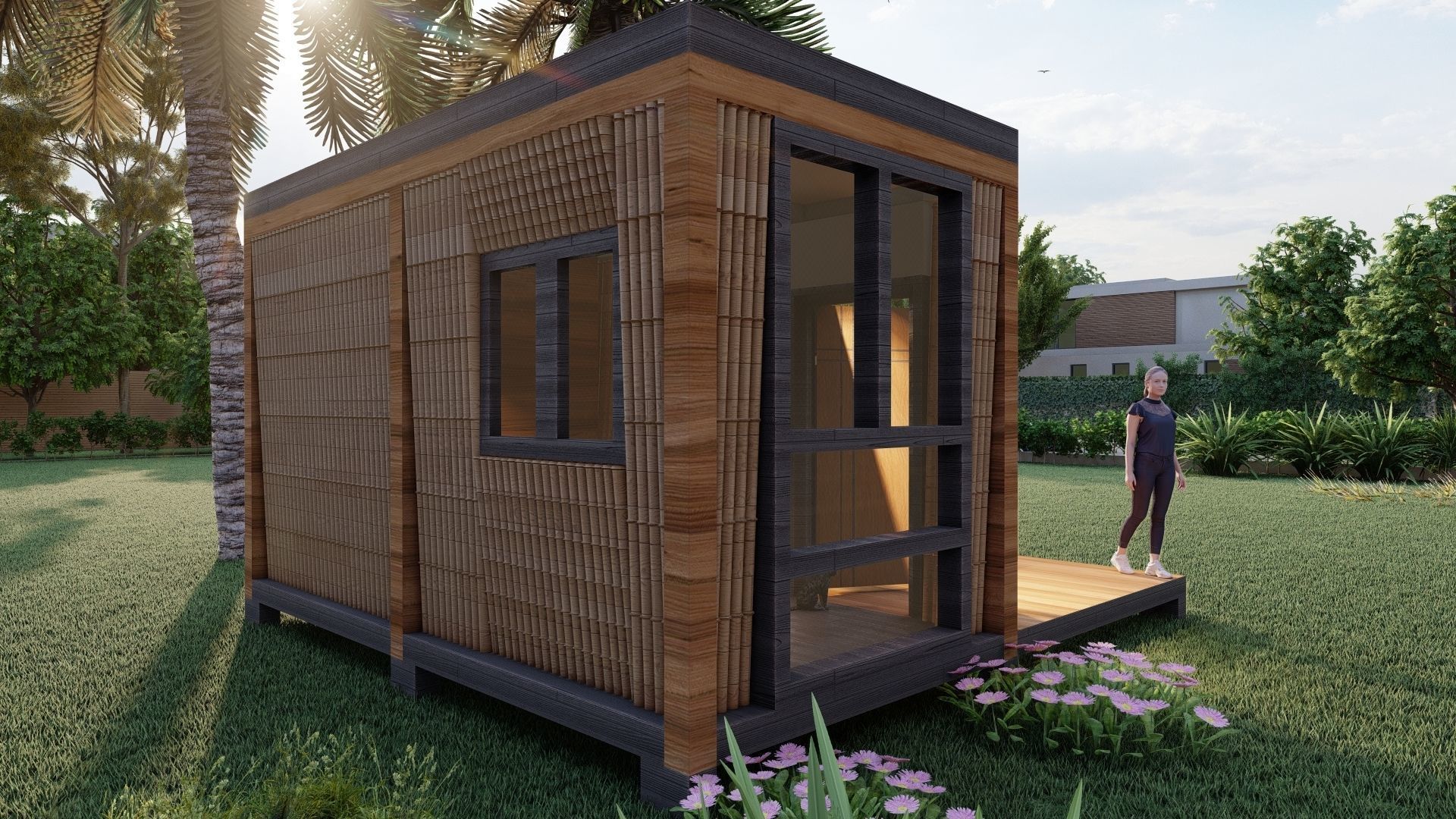 Modular Container Housing 3D model 3D printable | CGTrader