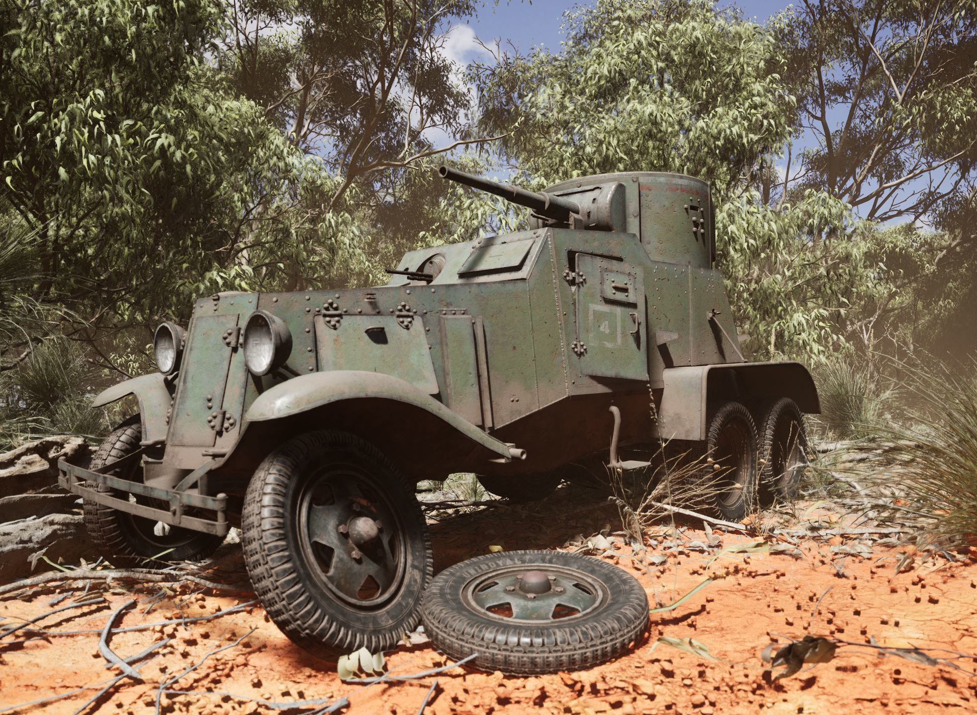 3D model Ba6 armoured vehicle VR / AR / low-poly | CGTrader