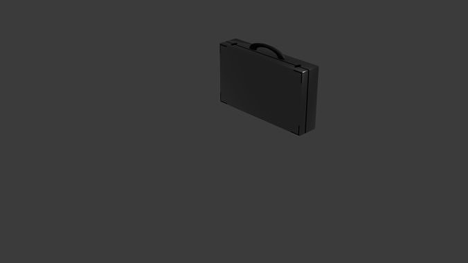 briefcase free 3D model | CGTrader
