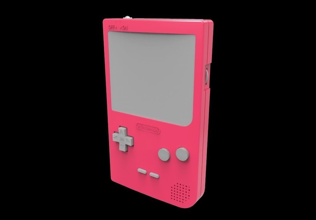 GameBoy Pocket 3D model 3D printable | CGTrader