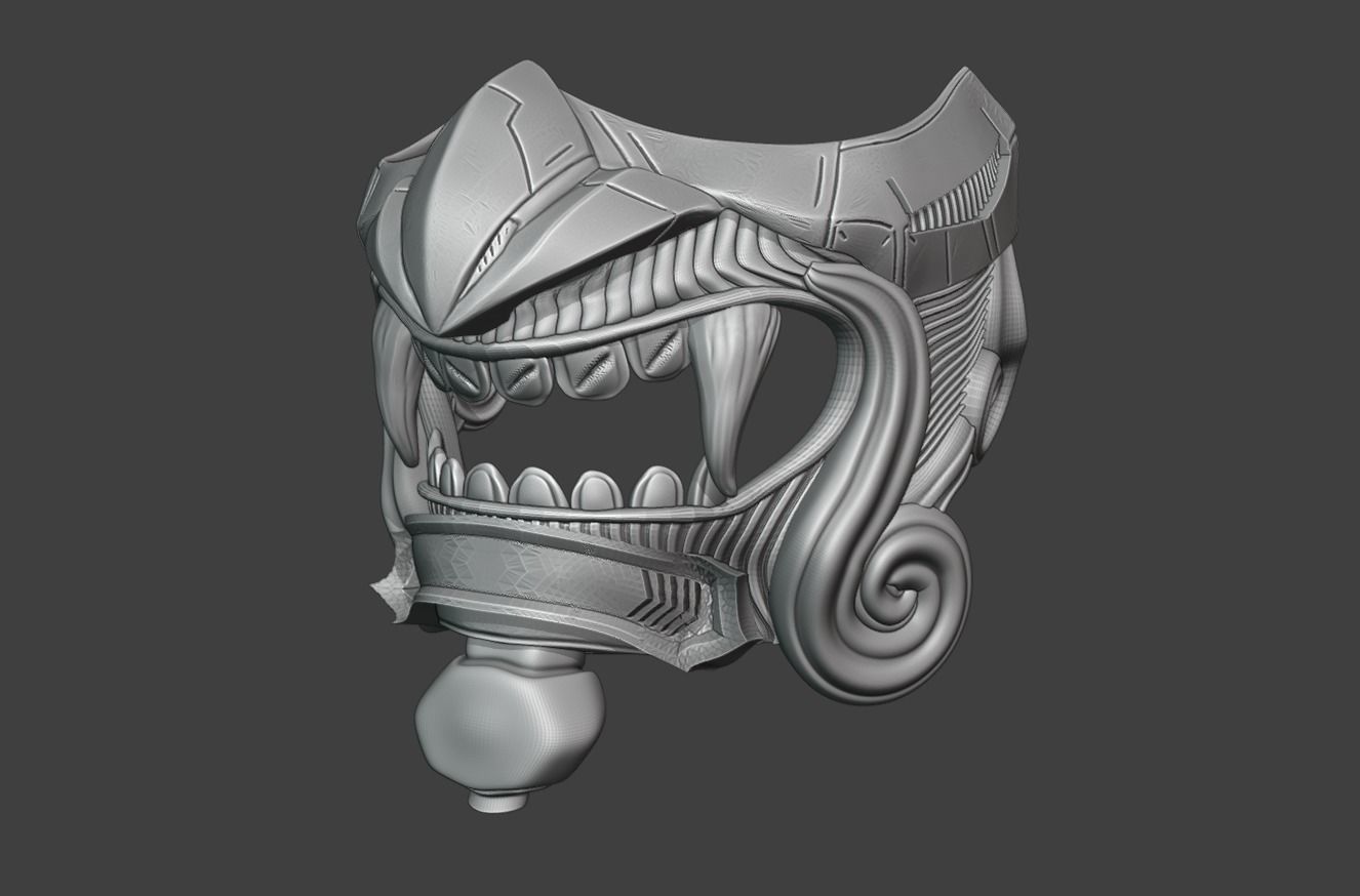 Mask Samurai Oni Custom design 3D model 3D printable | CGTrader