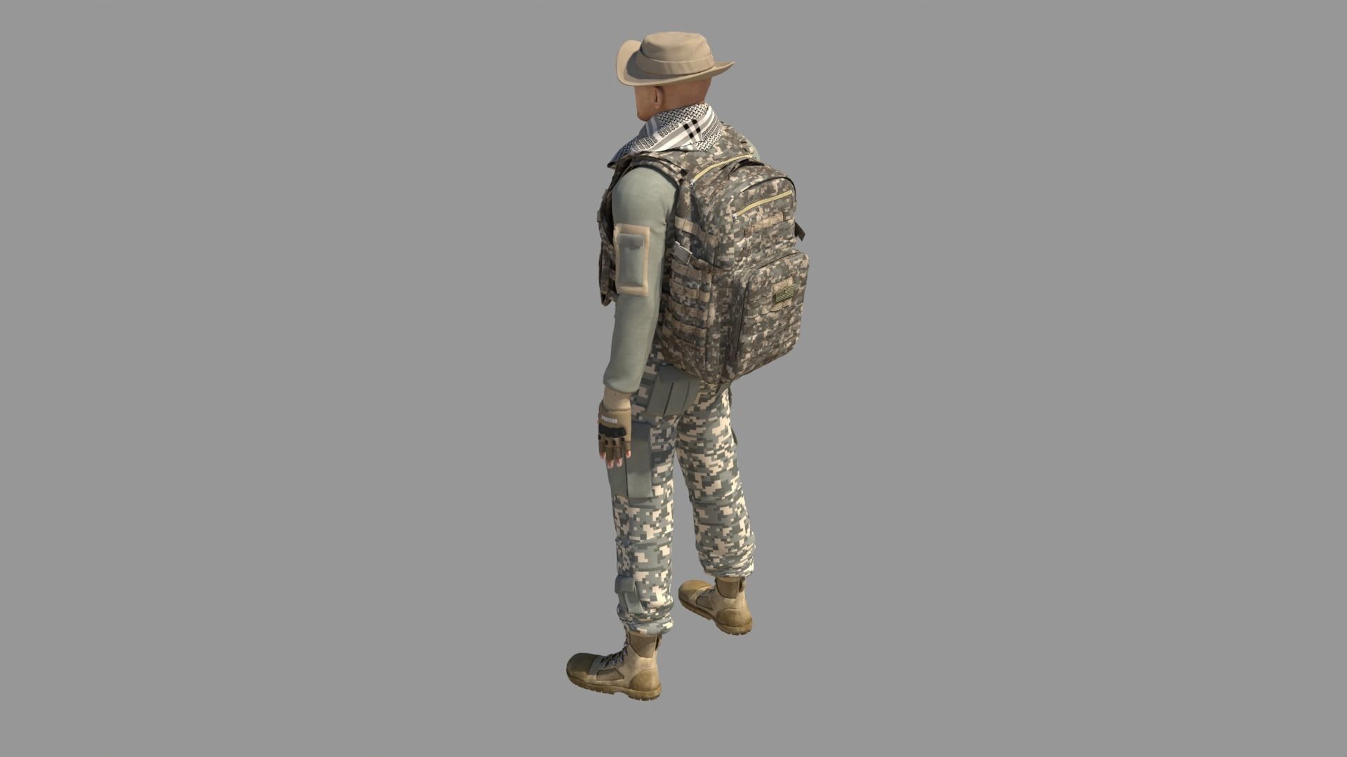 Special forces Army Soldier 3D model rigged | CGTrader