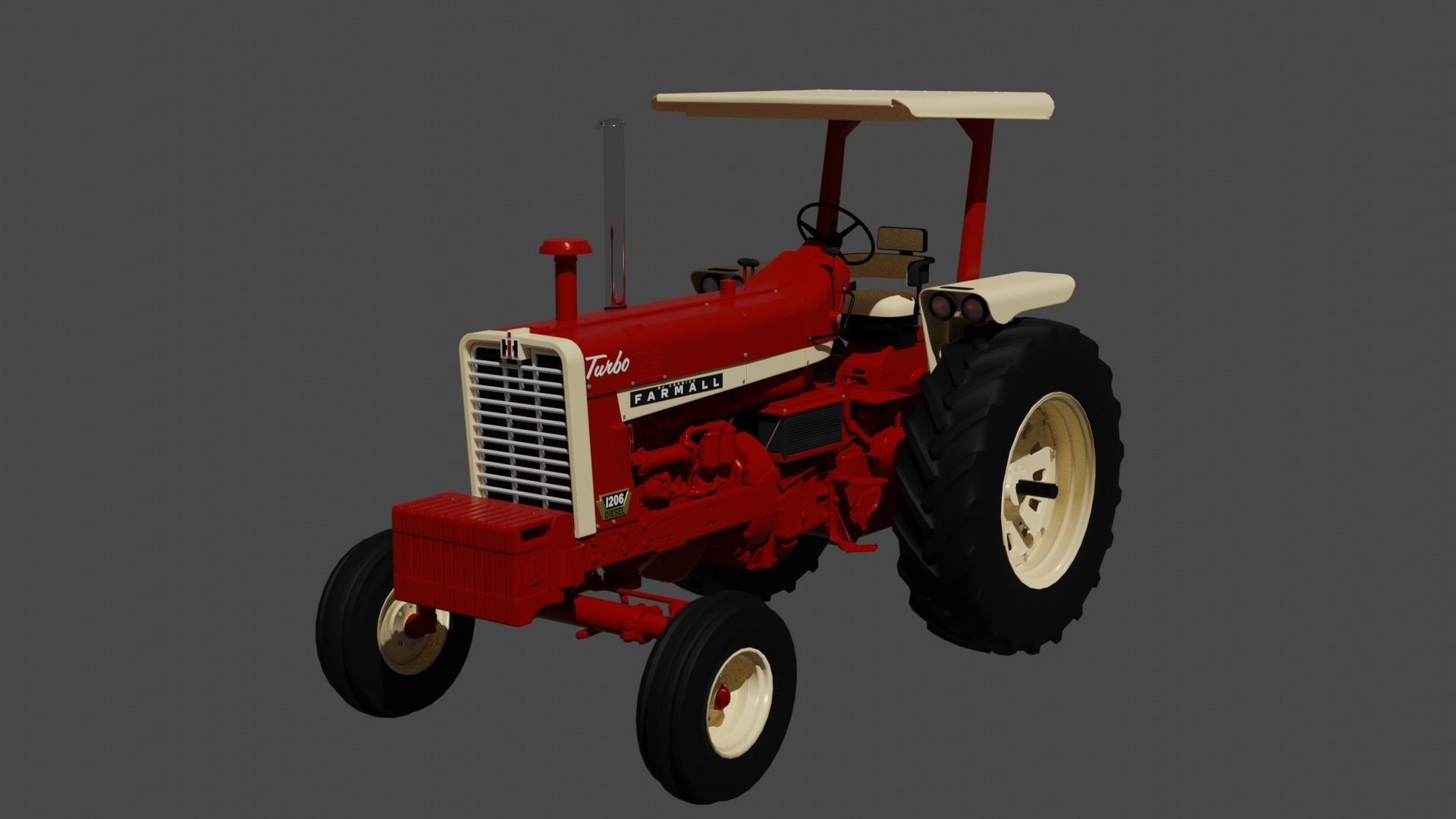 Farmall 1206 3D model | CGTrader
