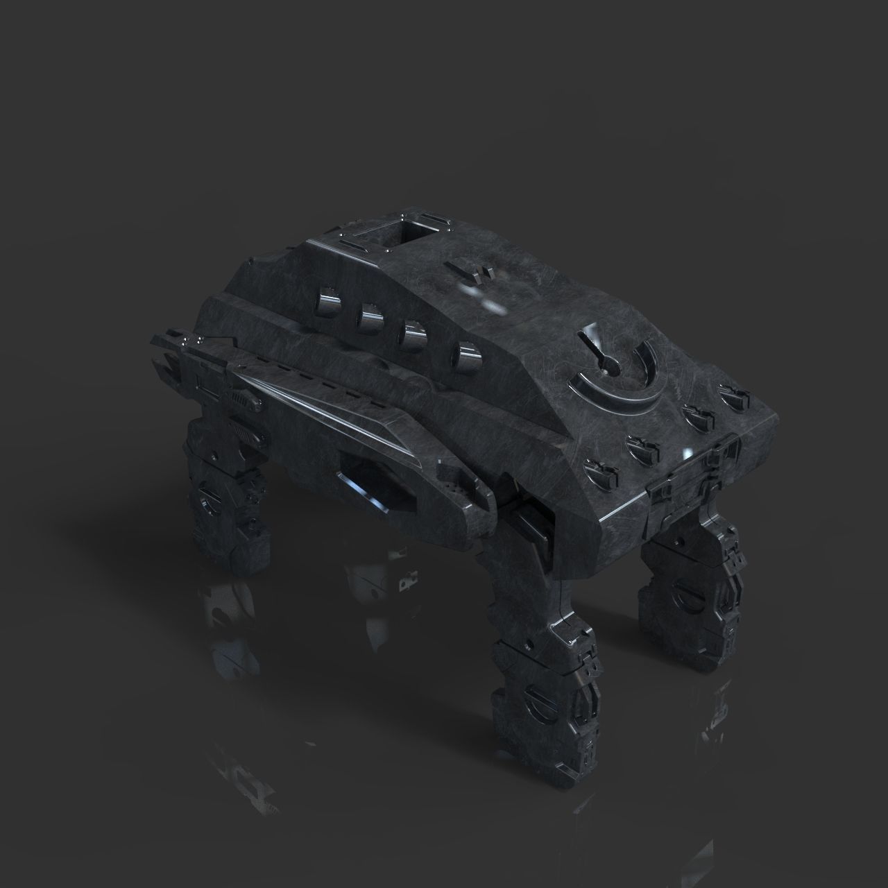 Space transporter 3D model | CGTrader